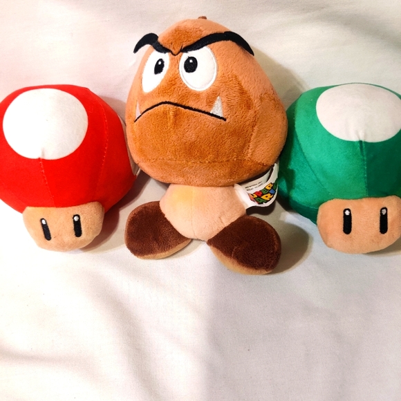 Nintendo | Toys | Super Mario Goombo Plush 2 Mushrooms | Poshmark